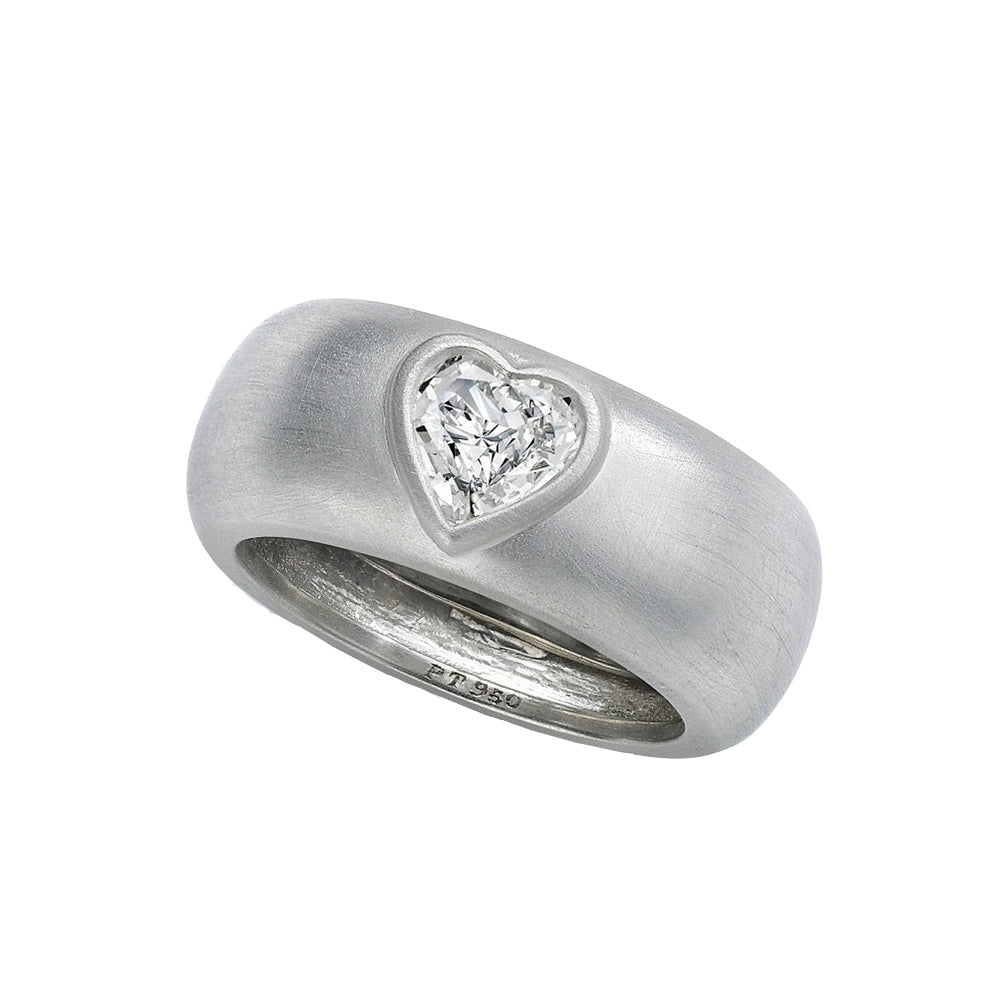 Gravity Ring With Heart-Shaped Diamond | Wendy Brandes Jewelry for ...